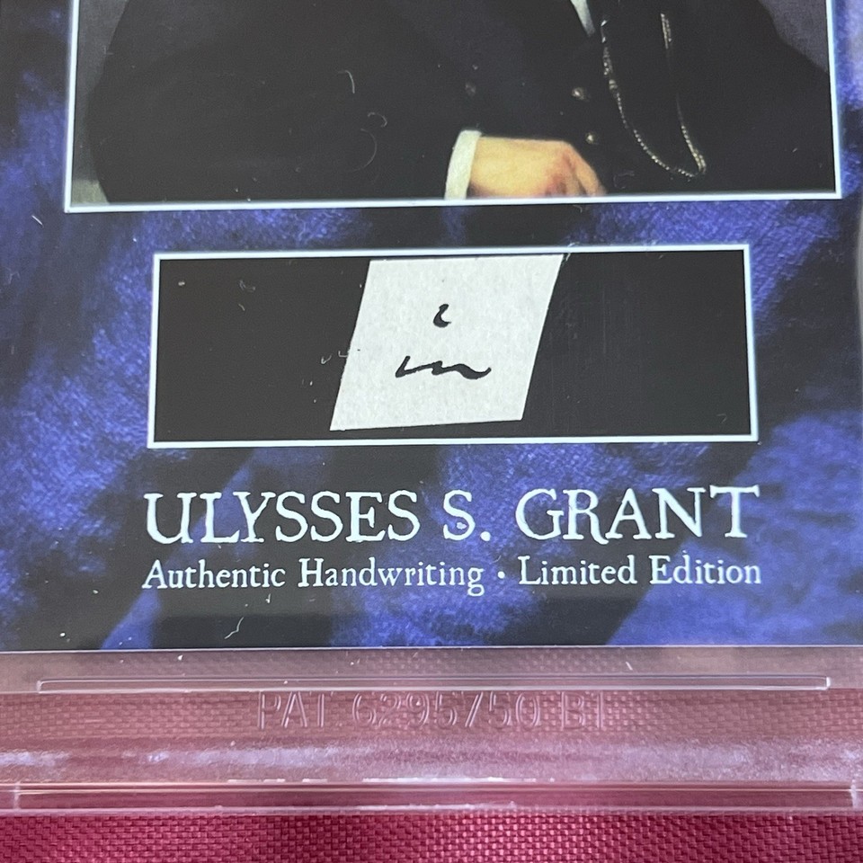 Ulysses S. Grant Handwritten Word Cut From a Beckett Autograph Signed ...