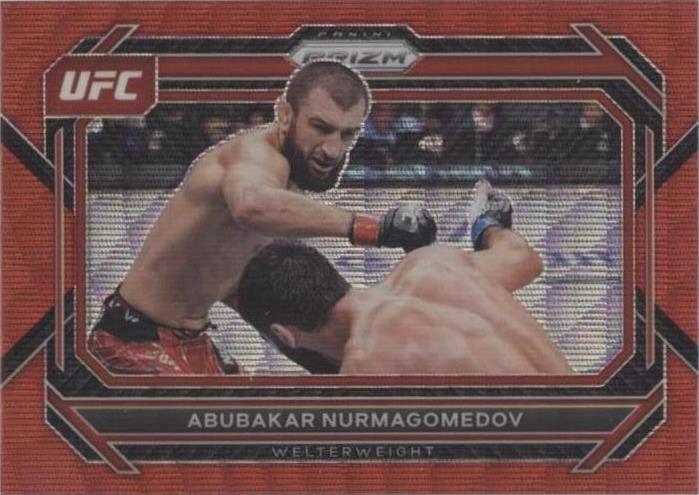 2023 Panini Prizm UFC - Abubakar Nurmagomedov #33 Ruby Wave Prizm for ...