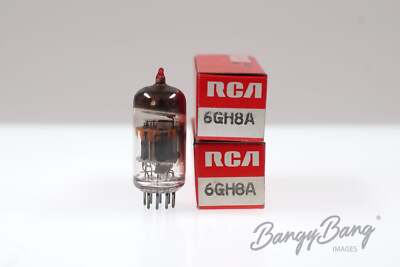 2 Vintage RCA 6GH8/6EA8 Pentode Triode TV Audio Vacuum Tube Valve ...