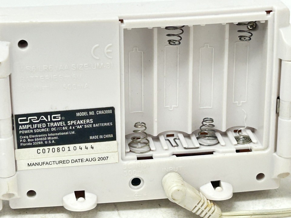 Craig Amplified Travel Speakers CMA3000 f/ Ipod, CD Player +Jensen ...