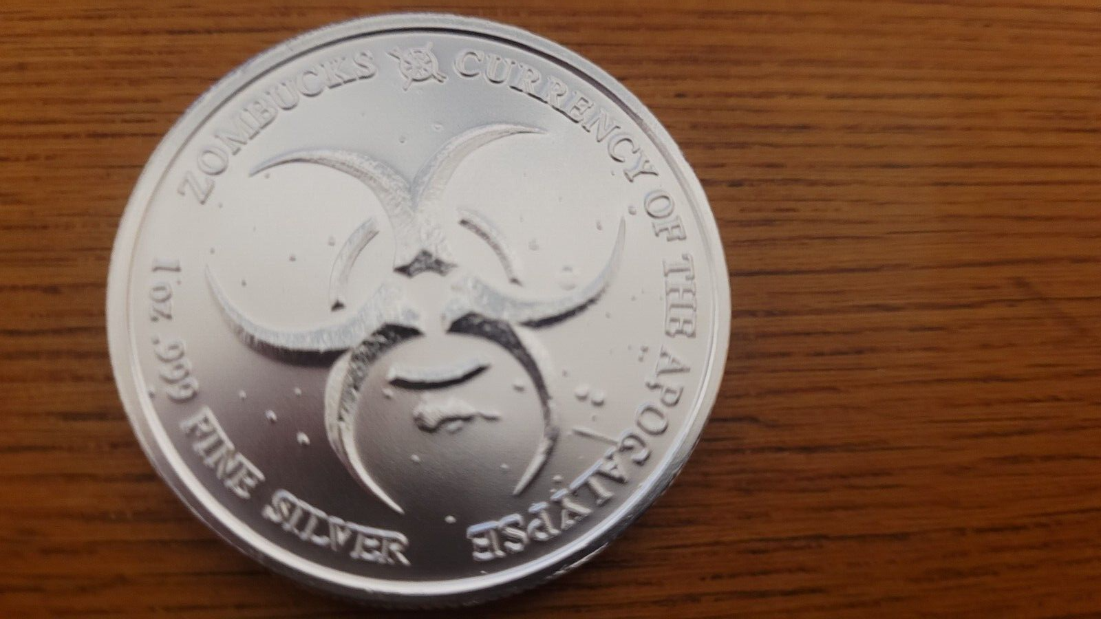 🍷Beautiful 2019 Zombucks Saint of the Apocalypse 1oz .999 Silver in ...