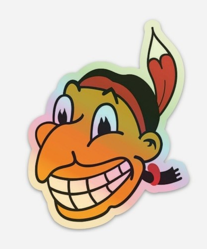 Chief Wahoo HOLOGRAPHIC Sticker - Tribute Cleveland Indians Vinyl ...