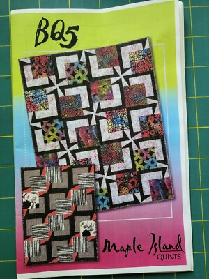 Maple Island Quilts BQ5 Pattern Off Center Pinwheel Sewing Machine ...