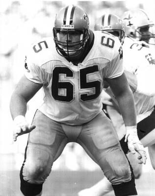 Steve Trapilo of the New Orleams Saints circa 1987 at the Super Do- Old ...
