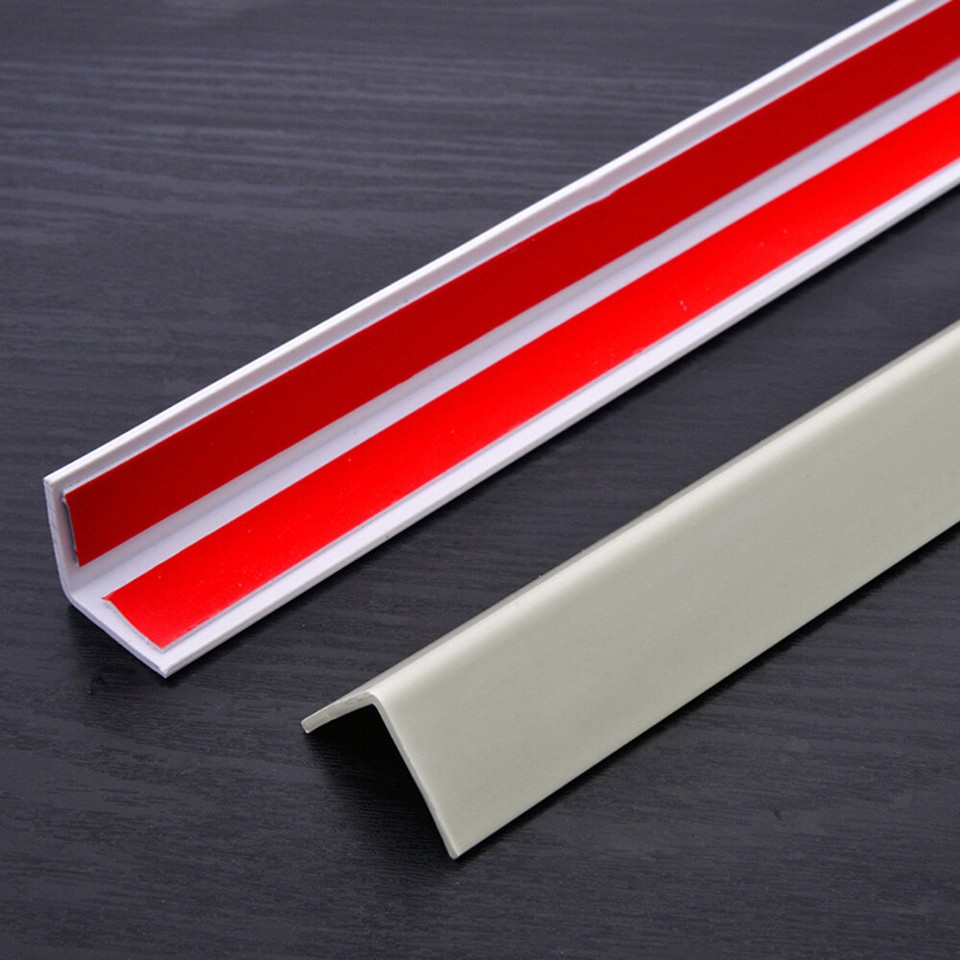Self-adhesive PVC Angle Corner 90 Degree Trim Protection Edge Strip ...