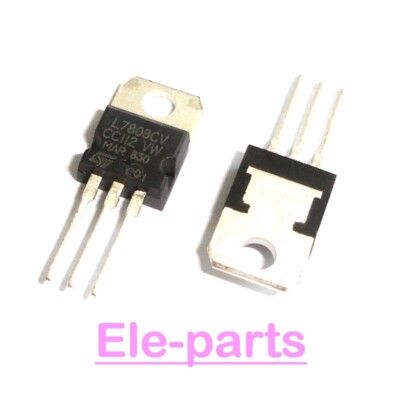 10 PCS L7808CV TO-220 LM7808 L7808 1.5A 8V Voltage Regulator ...