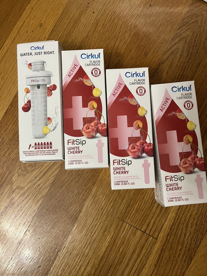 Cirkul FitSip White Cherry Flavor Cartridge - 4 BOXES | eBay