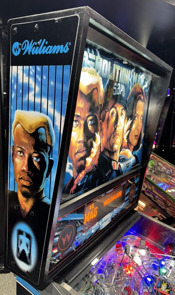 Demolition Man Pinball Machine Williams LEDs Orange County Pinballs ...