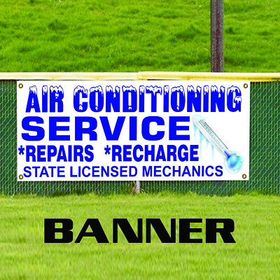 Air Conditioning Service Repairs Recharge Business Advertising Vinyl ...