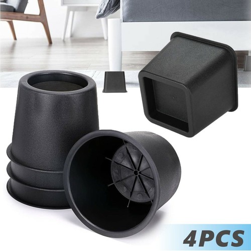 4x Bed Risers Armchair Furniture Table Desk Blocks Elephant Feet Chair ...