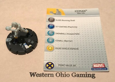 Heroclix Iceman #004 USED Mutations and Monsters Single Figure | eBay