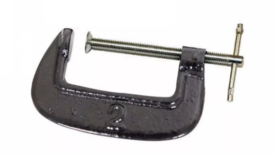 HEAVY DUTY BLACK IRON G Clamp Iron Clamps Wood Working Welding Support ...