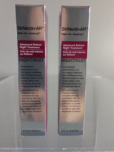 NEW LOT OF 2 STRIVECTIN-AR ADVANCED RETINOL NIGHT TREATMENT 0.25 OZ ...