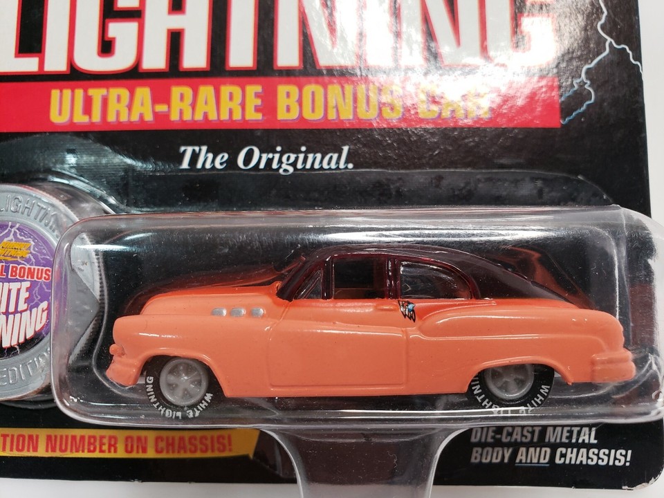 Rare Johnny Lightning Hot Rods Buick Bumongous White Lightning Peach | eBay