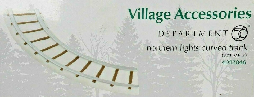 Department 56 | NORTHERN LIGHTS CURVED TRACK SET NEW 4033846 RARE ...