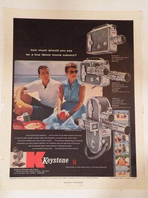 Magazine Ad* - 1956 - Keystone 16mm Movie Cameras | eBay