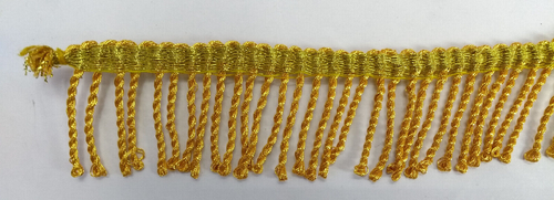 Gold Mylar Thread Fringe 45mm Drop / Military Epaulette Fringe | eBay
