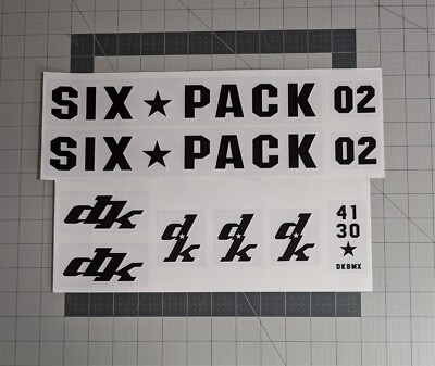 DK Bicycles Six Pack Bmx Decal Set | eBay