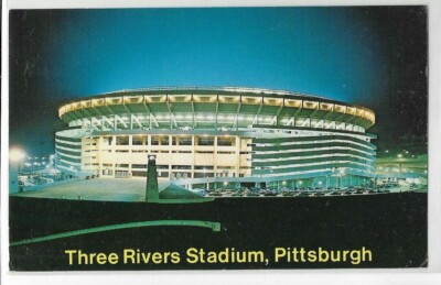 NIGHT VIEW,THREE RIVERS STADIUM~PITTSBURGH,PA | eBay