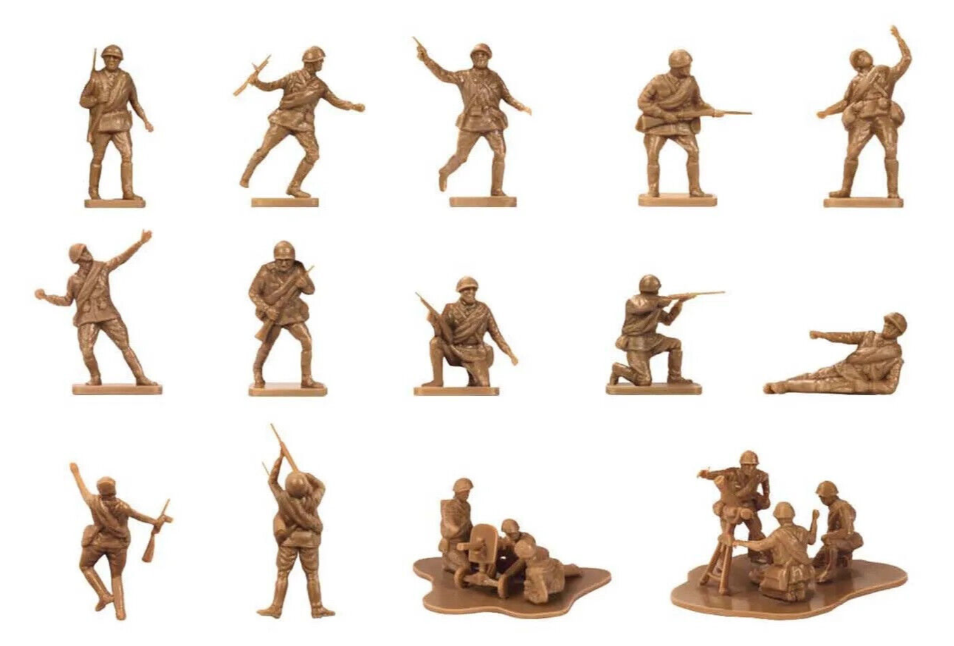 Airfix 48 WWII Russian Infantry 1:76 Scale Plastic Model Figures ...