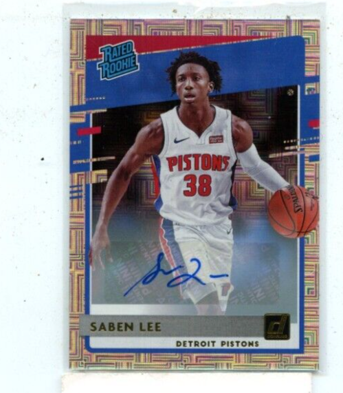 SABEN LEE 2020-21 Panini Donruss Rated Rookie Signatures Choice Auto ...