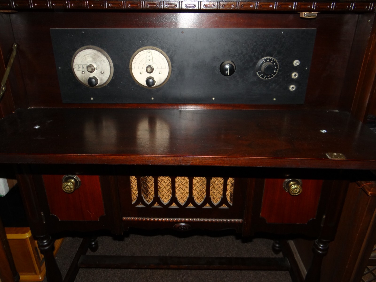 Antique Pierson American Beauty Breadboard Kit Radio Console Cabinet ...