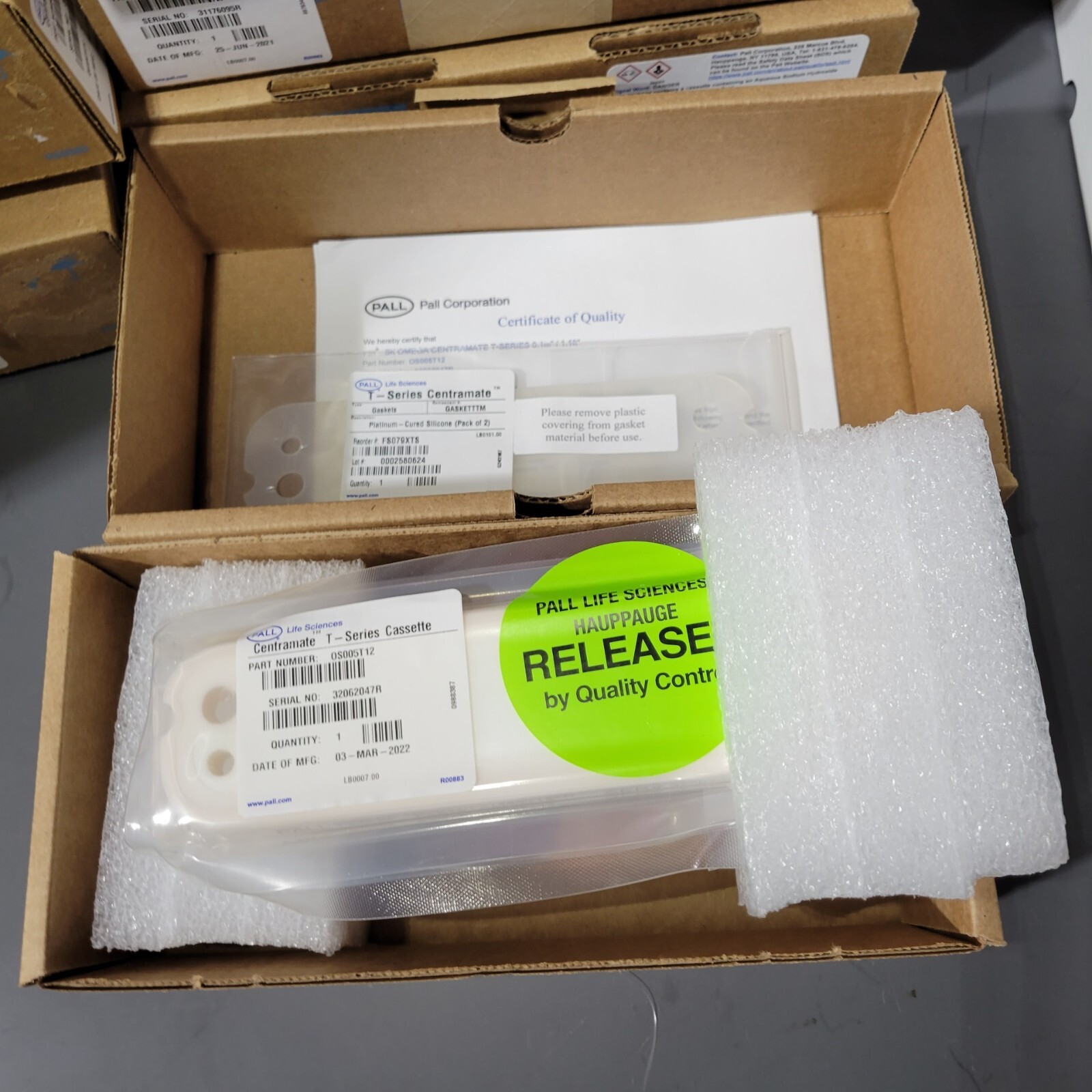 Cytiva PALL T-Series Centramate Cassette OS005T12 Omega PES membrane 0. ...