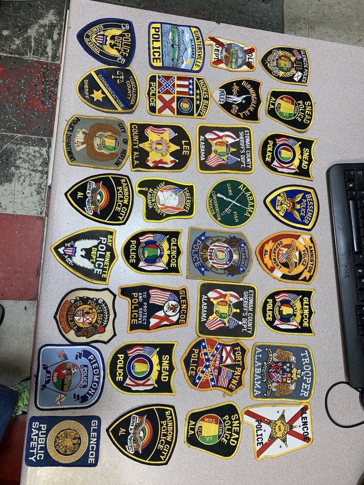Huge Patch Lot of 86 ALABAMA Law Enforcement Police Sheriff Patches | eBay