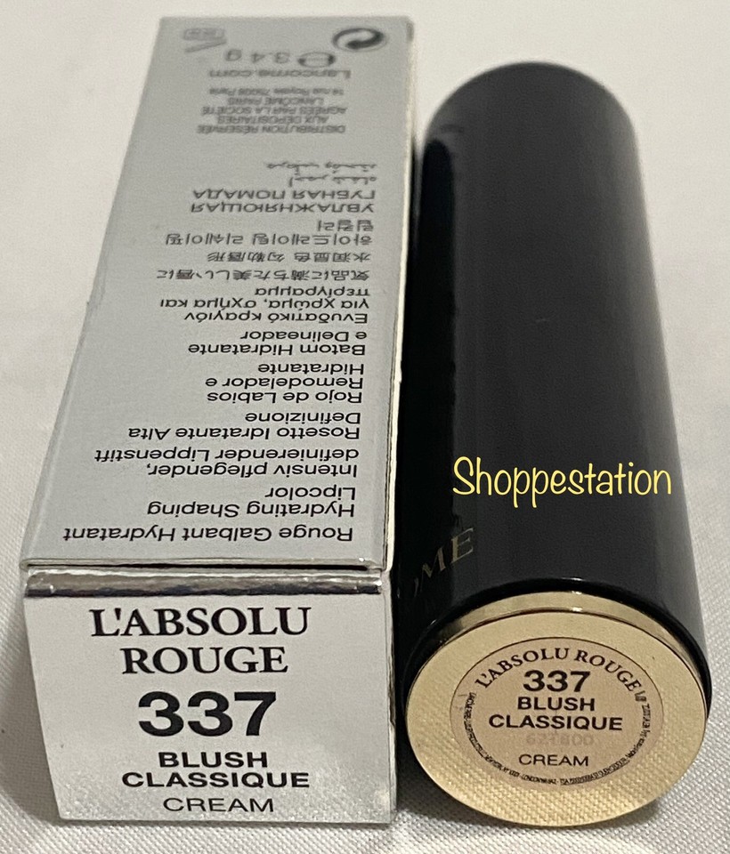 Lancome L'Absolu Rouge Lipstick Shade 337 BLUSH CLASSIQUE Cream 3.4g ...