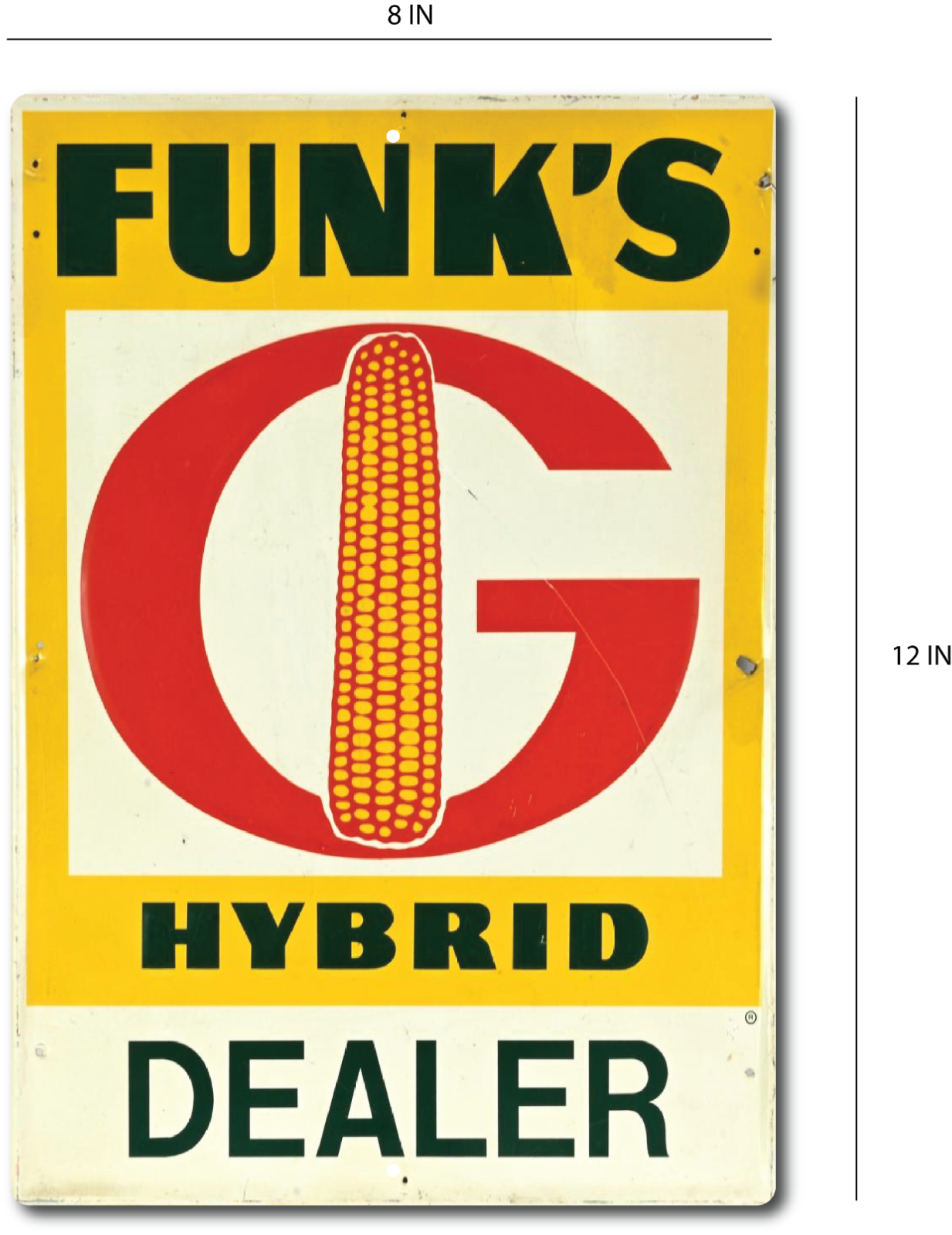 Farm Sign FUNK'S HYBRID CORN Tin Sign Farm Country Farmhouse Decor ...