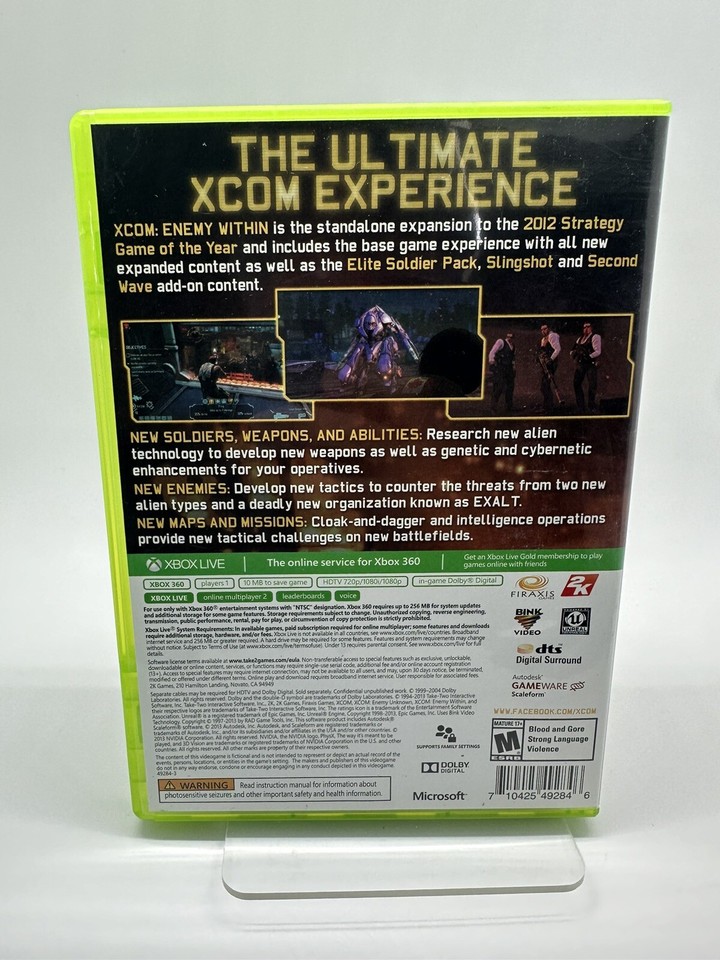 Xcom: Enemy Within - Microsoft Xbox 360 710425492846 | eBay