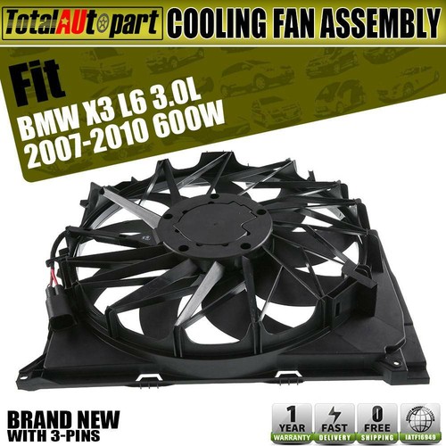 Radiator Cooling Fan Assy 3 Pins for BMW E83 3.0si xDrive30i w ...