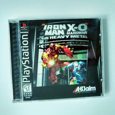 Iron Man X-O Manowar in Heavy Metal (Sony PlayStation 1, PS1) - Black ...
