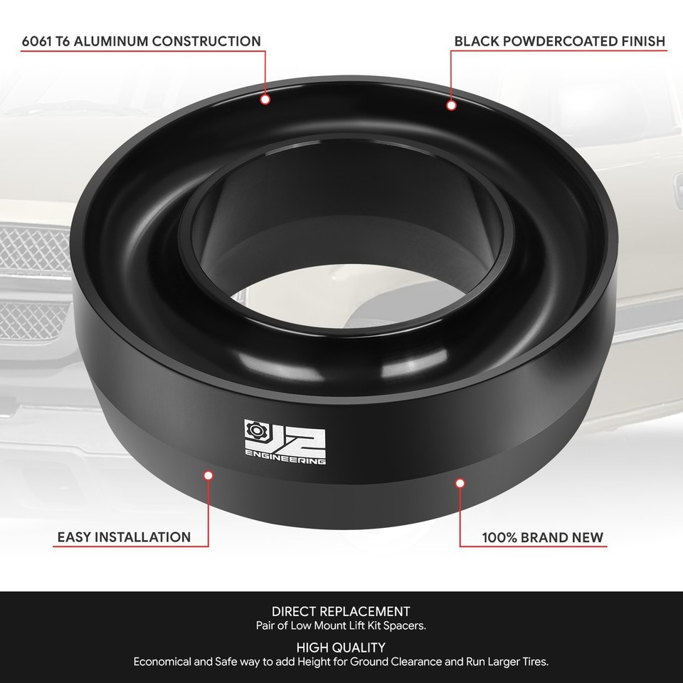 J2 Front Coil Sping 3" Leveling Spacer Lift Kit For 99-09 Chevy ...