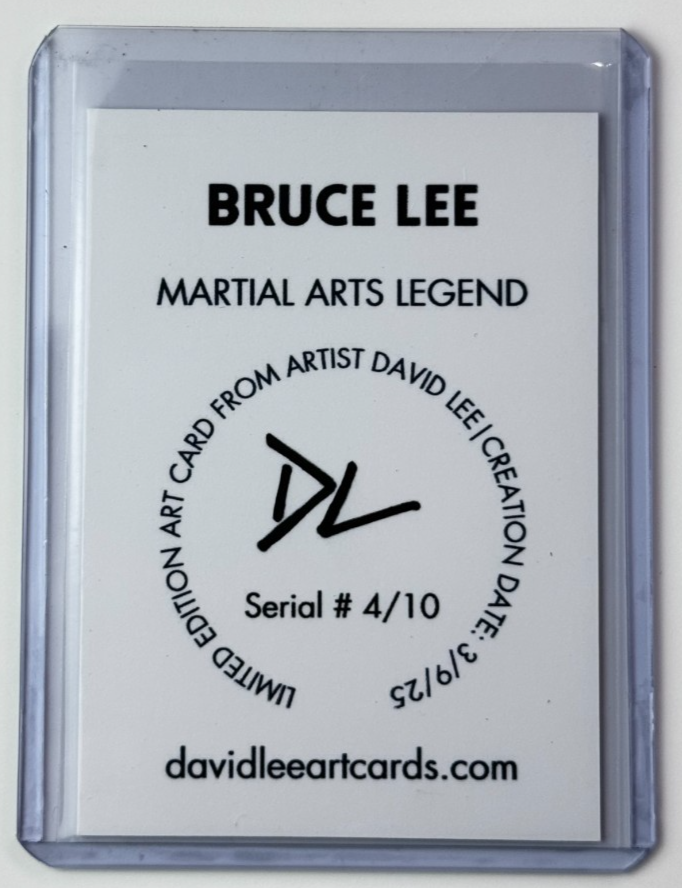 Bruce Lee Limited Edition Artist Signed "Martial Arts Legend" Trading ...