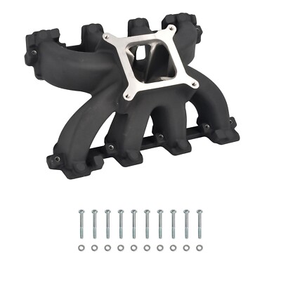 Satin Aluminum Cathedral Carb Intake Manifold For Gen III LS1/LS2 Super ...