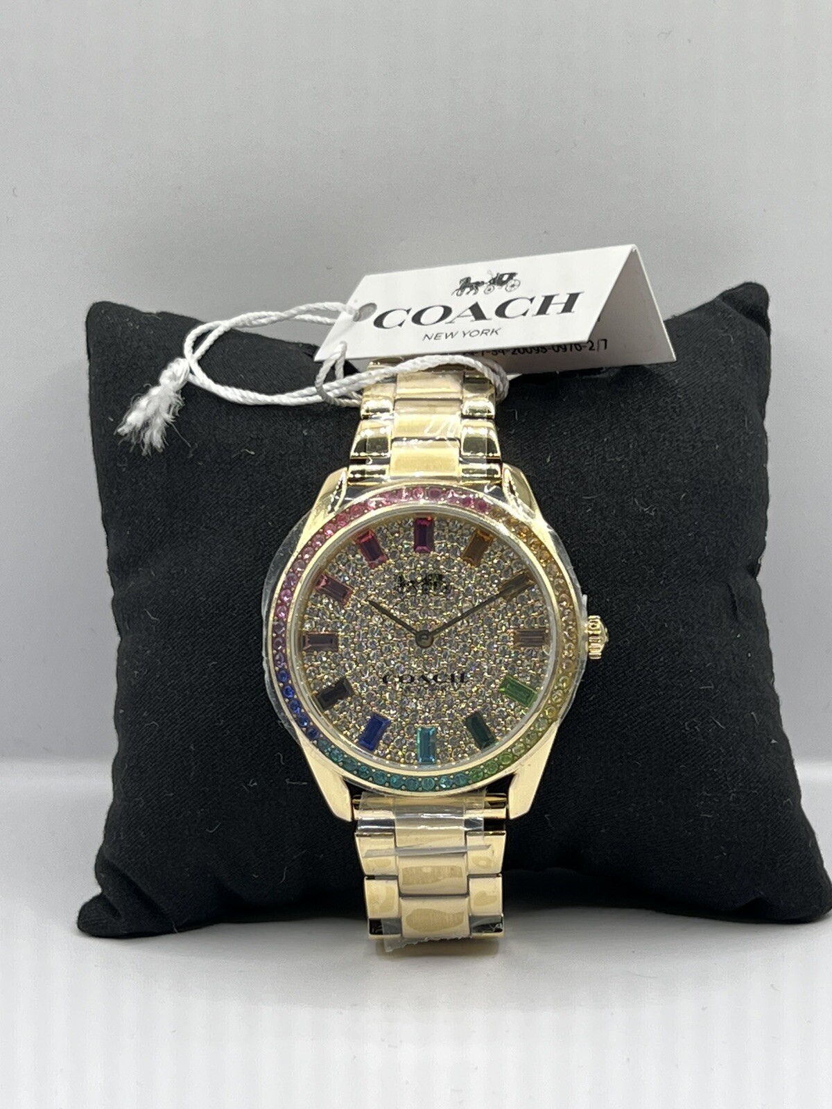 Coach Preston Rainbow Gold Tone Watch 14503657 BRAND NEW | eBay