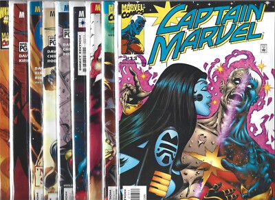 CAPTAIN MARVEL LOT OF 9 - #13 #16 #21 #22 #23 #24 #26 #34 WIZARD #0 (NM ...