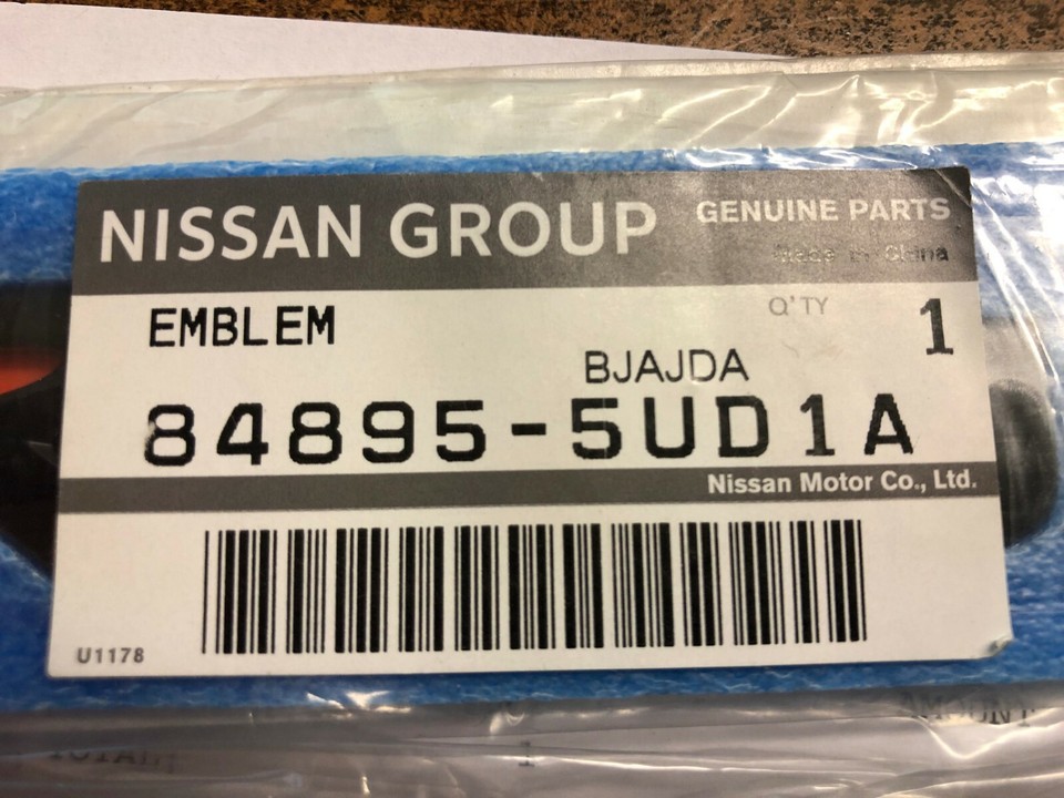 NEW OEM NISSAN MIDNIGHT EDITION EMBLEM - "SR TURBO" IN MATTE BLACK | eBay