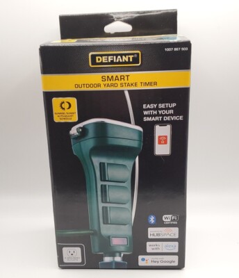 Defiant Smart 6-Outlet Remote Control Alexa Google Hubspace Christmas ...