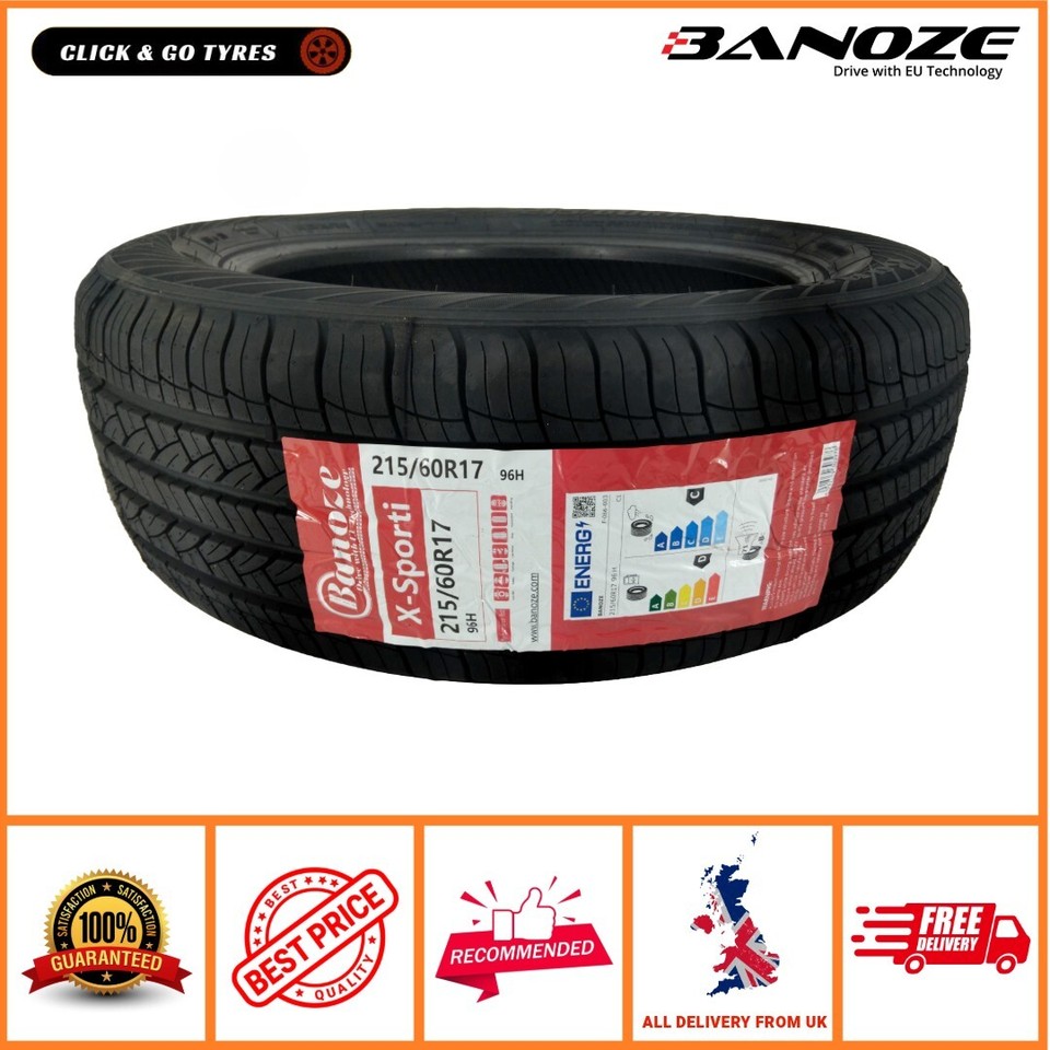 2 x 215/60R17 BANOZE X-Sporti 96H High-Performance Tire M+S 2156017 ...