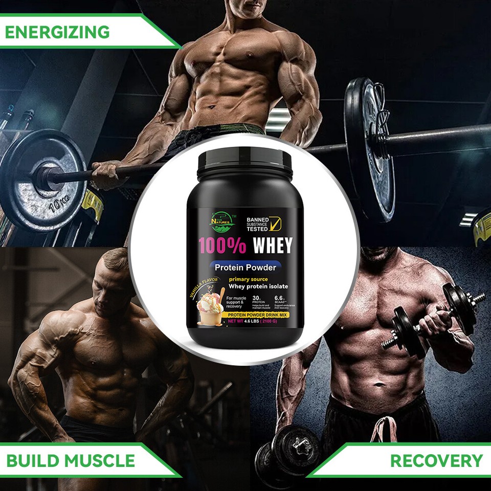 100% Whey Protein Powder,Muscle Builder,Whey Protein isolate Vanilla ...