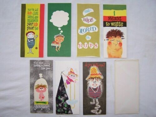 Set Of 7 1950's Vintage RUST CRAFT Greeting Cards Rustcraft MINT UNUSED ...