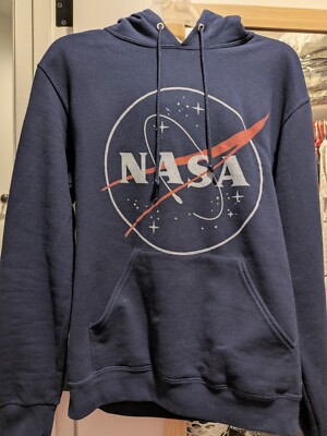 NASA blue Hoodie Pullover Junior sweater S sweatshirt Pre-owned | eBay
