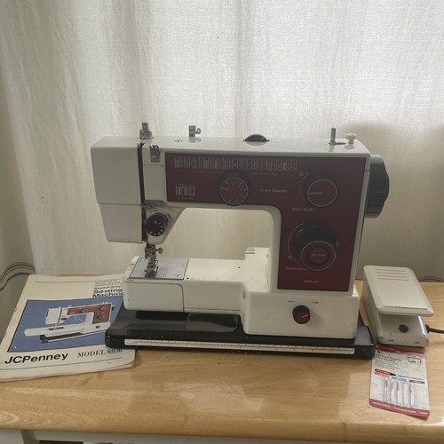 JCPENNEY 6930 Vintage Metal Sewing Machine With Foot Pedal | eBay