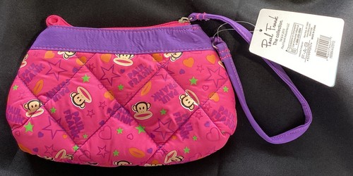 Paul Frank Julius the Monkey Pink Quilted Wristlet Clutch Handbag - NWT ...