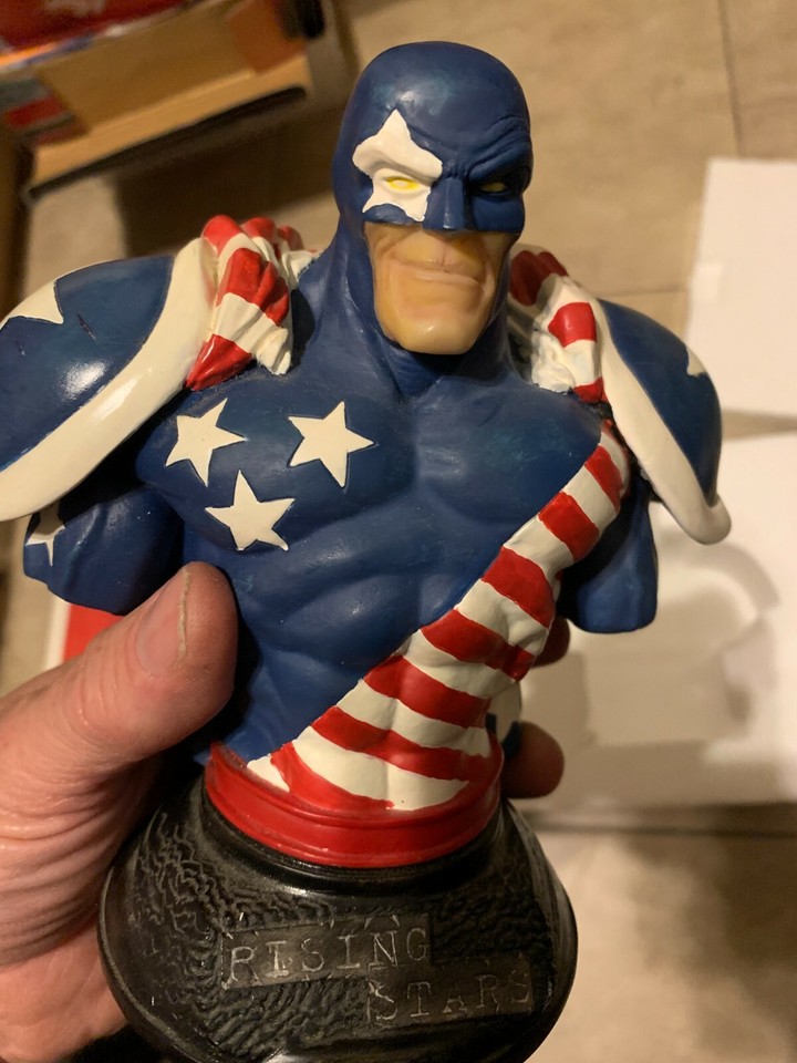 Patriot Captain America Rising Stars Resin Bust Figure #/1000 in Box ...