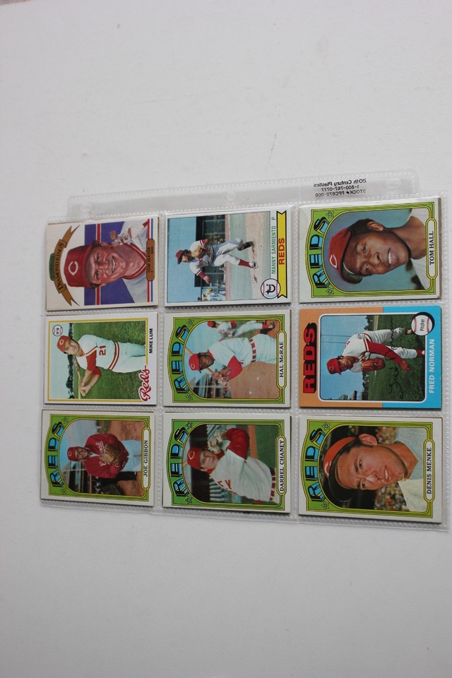 105+ Vintage 1970s baseball Card Lot Cincinnati Reds Rookies Team | eBay