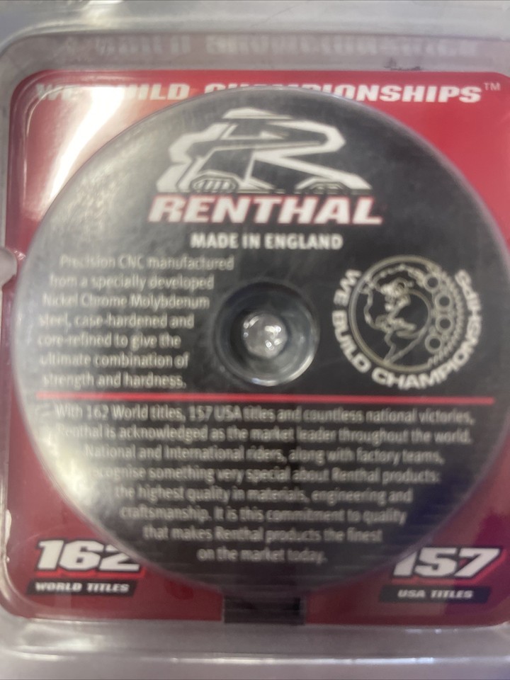 Renthal 289U-530-15p Ultra Light Kawasaki/Suzuki/Yamaha Front Sprocket ...