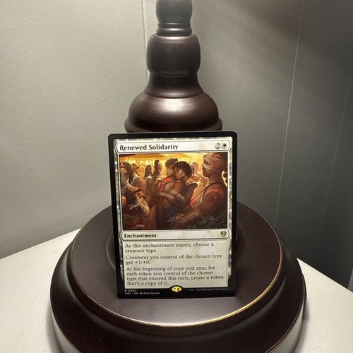 1x Renewed Solidarity Near Mint NM Rare MTG Magic Card Commander ...